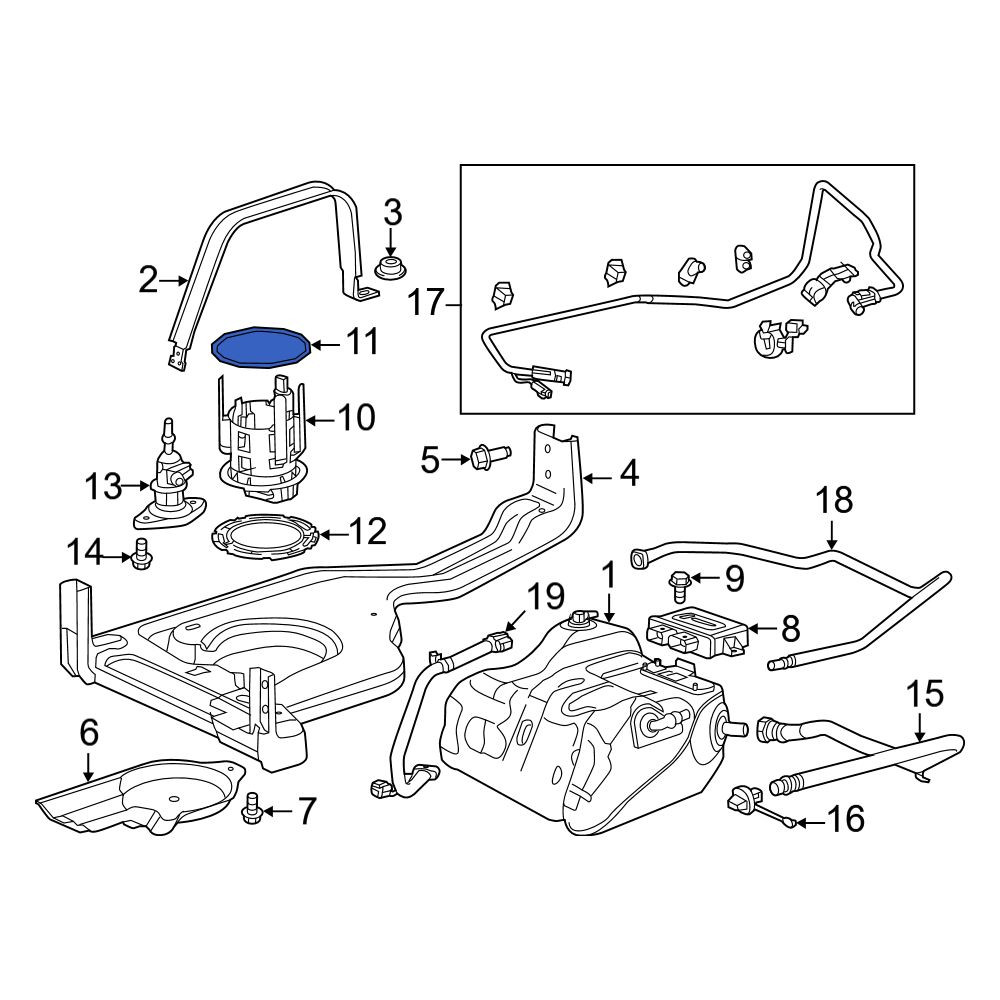 Ram OE 68101172AA - Diesel Exhaust Fluid (DEF) Pump O-Ring