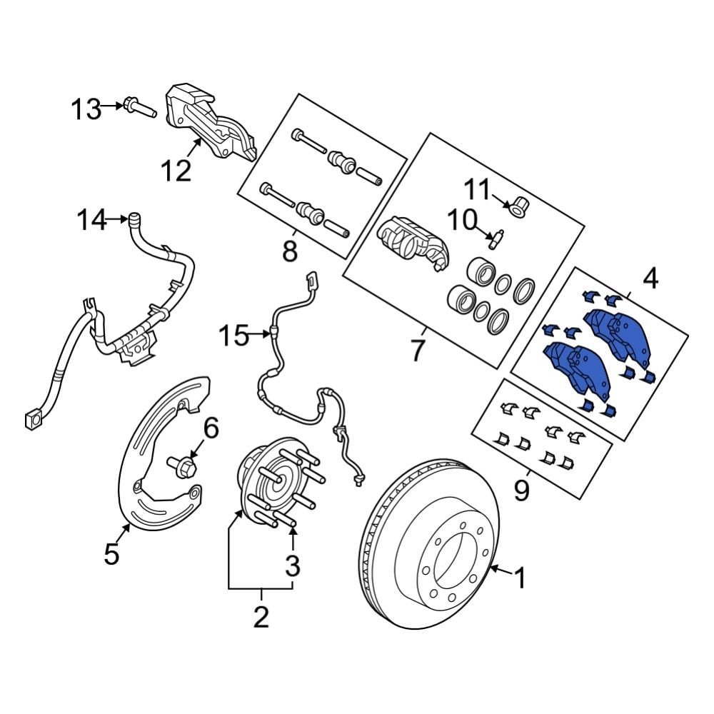 Ram OE 68461656AC - Front Disc Brake Pad Set