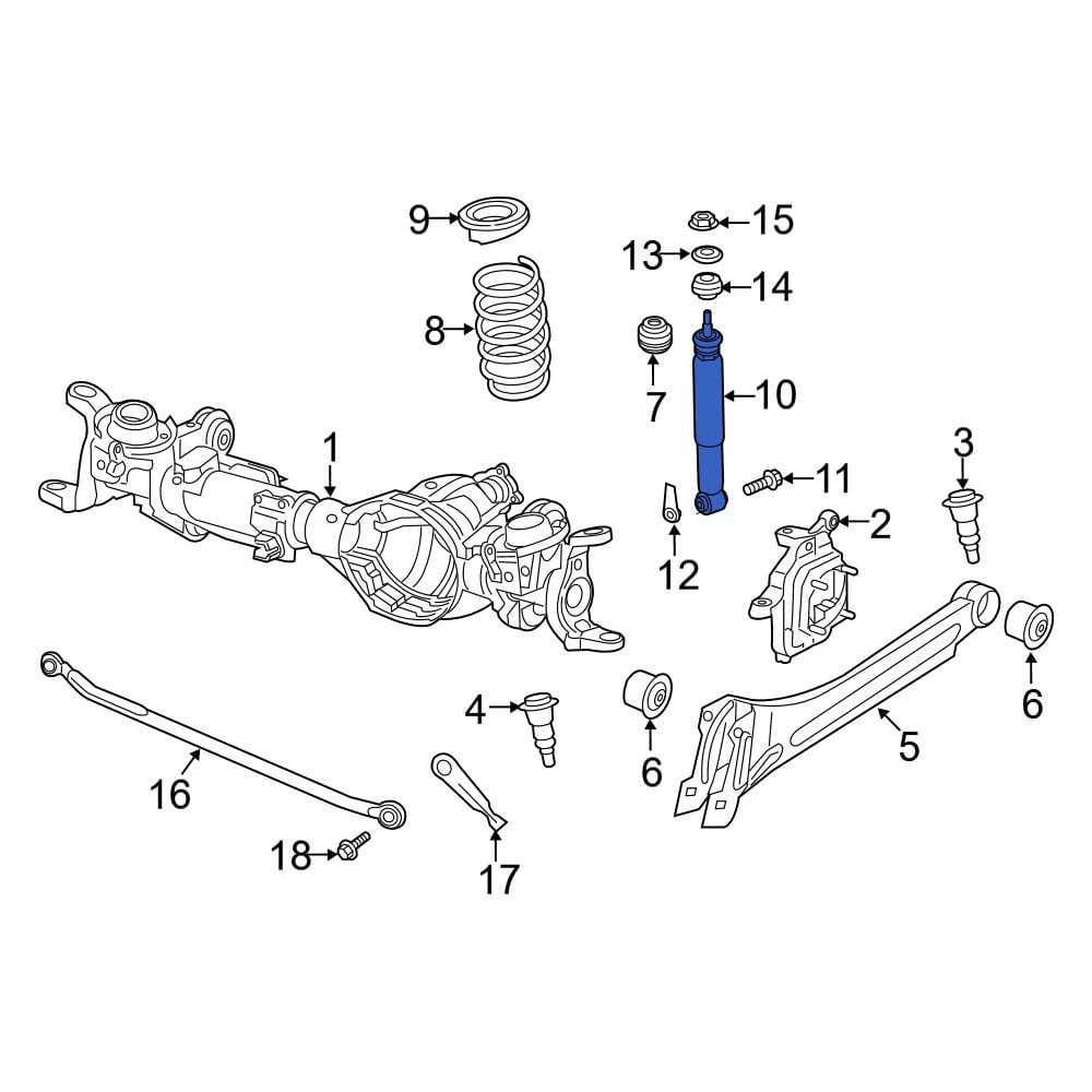 Ram OE 68450202AD - Front Suspension Shock Absorber