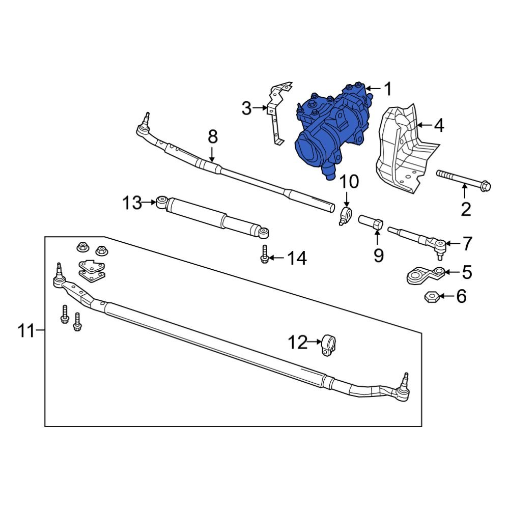 Ram OE 68575536AA - Steering Gear Box