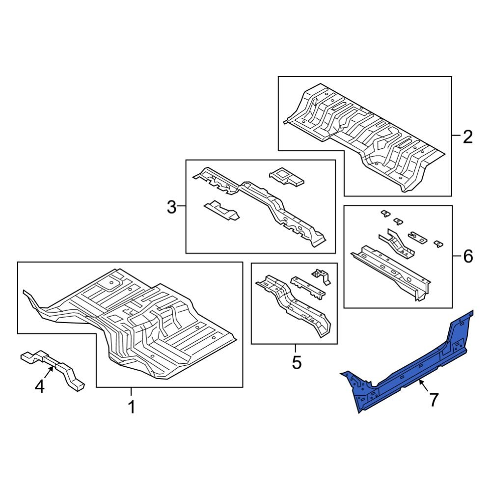 Ram OE 68144992AE - Right Inner Rocker Panel