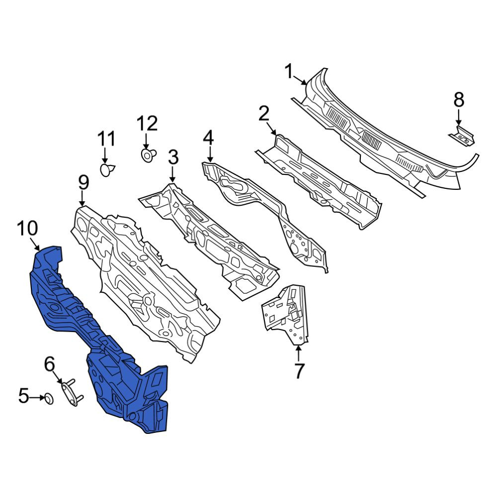 Ram OE 55372922AA - Rear Sound Absorber
