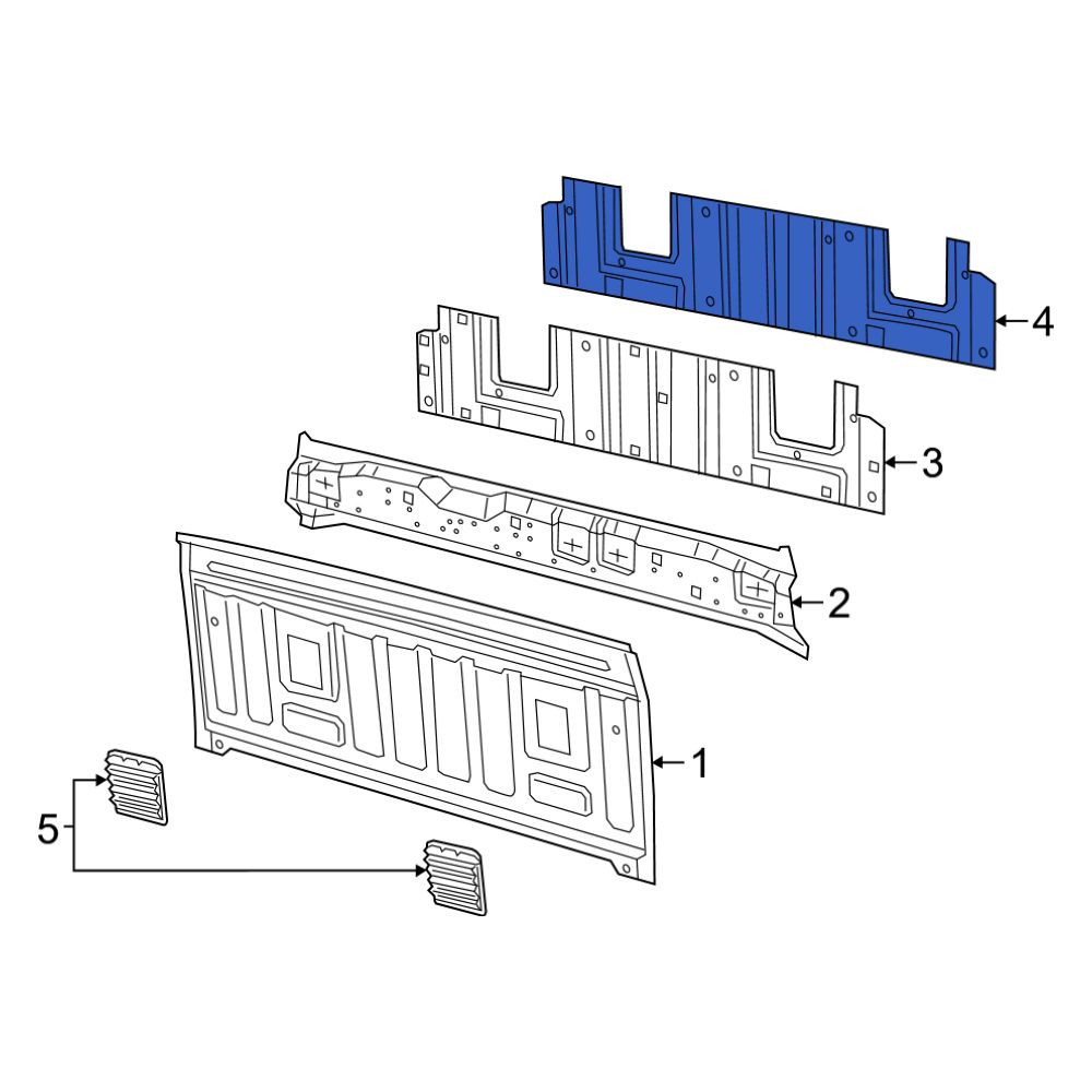 Ram OE 55372922AA - Rear Sound Absorber