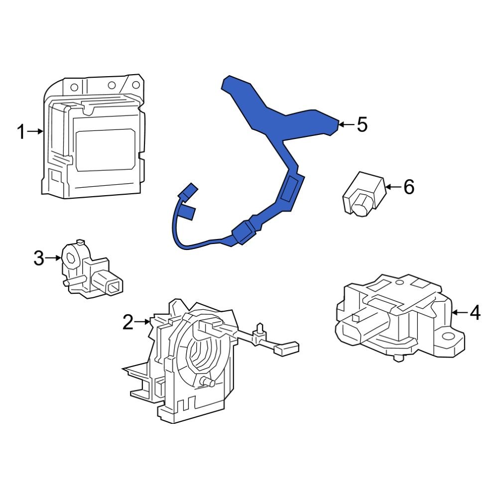 Ram OE 68088821AC - Front Air Bag Seat Sensor Mat