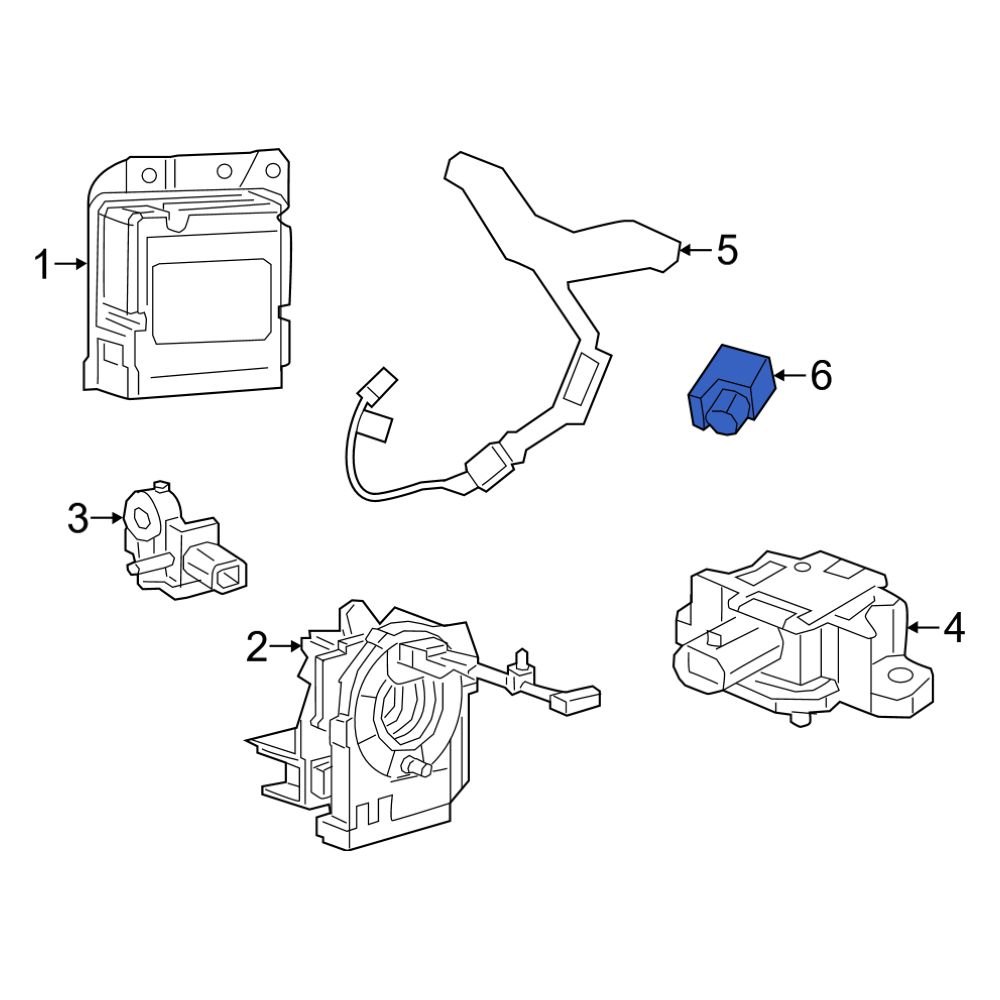 Ram OE 68605049AA - Seat Track Position Sensor