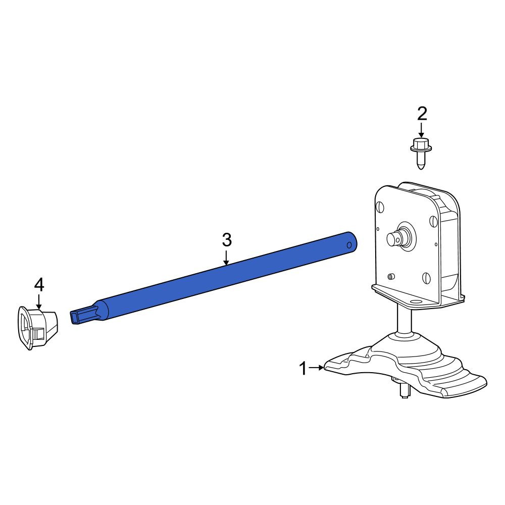 Ram OE 68196446AA - Spare Tire Hoist Wrench