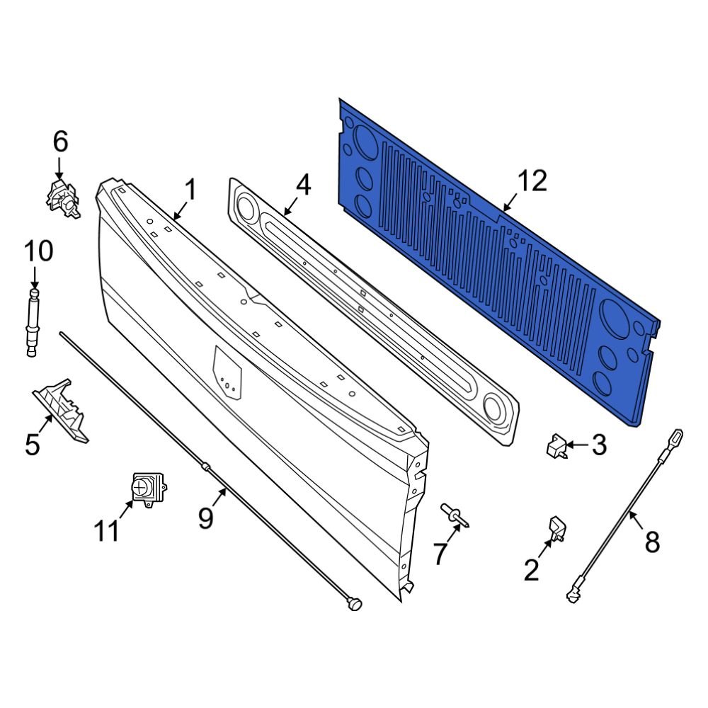 Ram OE 68034277AC - Rear Truck Bed Liner