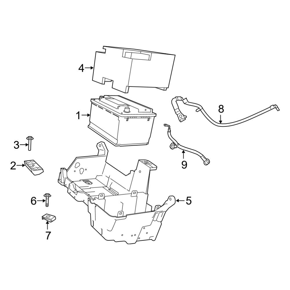 Ram OE BBH7F001AA - Vehicle Battery