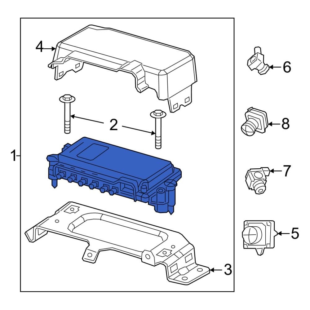 Ram OE 4672644AJ - Parking Aid Control Module