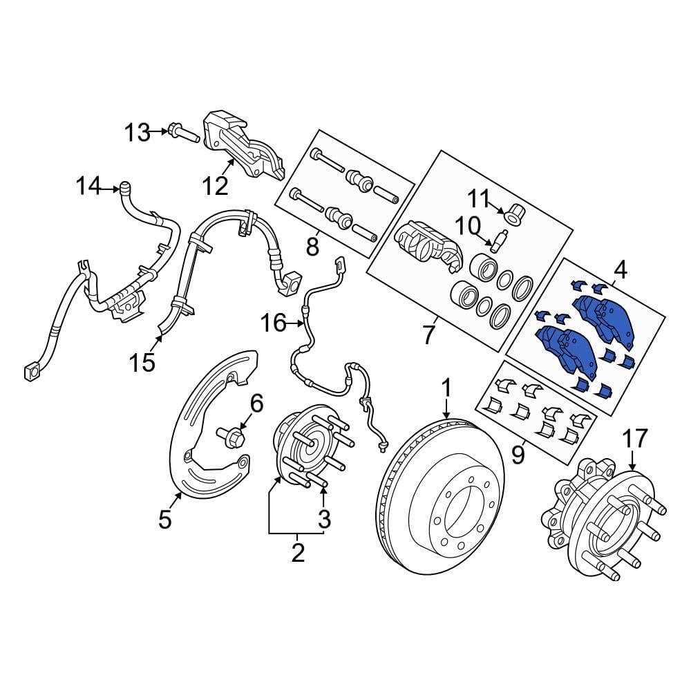 Ram OE 68461656AC - Front Disc Brake Pad Set