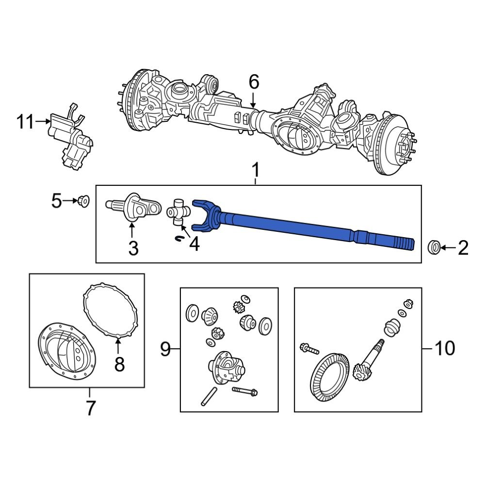 Ram OE 68449571AB - Front Left Drive Axle Shaft