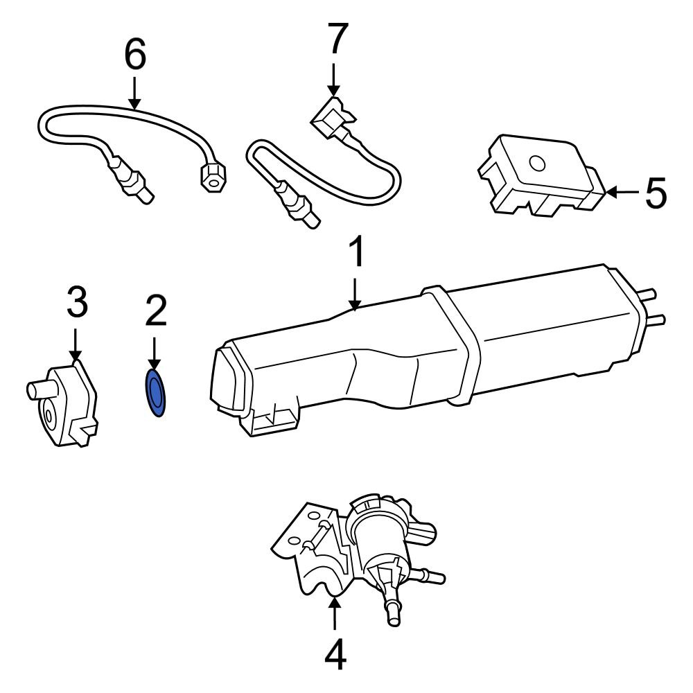 Ram OE 52129436AB - Evaporative Emissions System Leak Detection Pump Seal