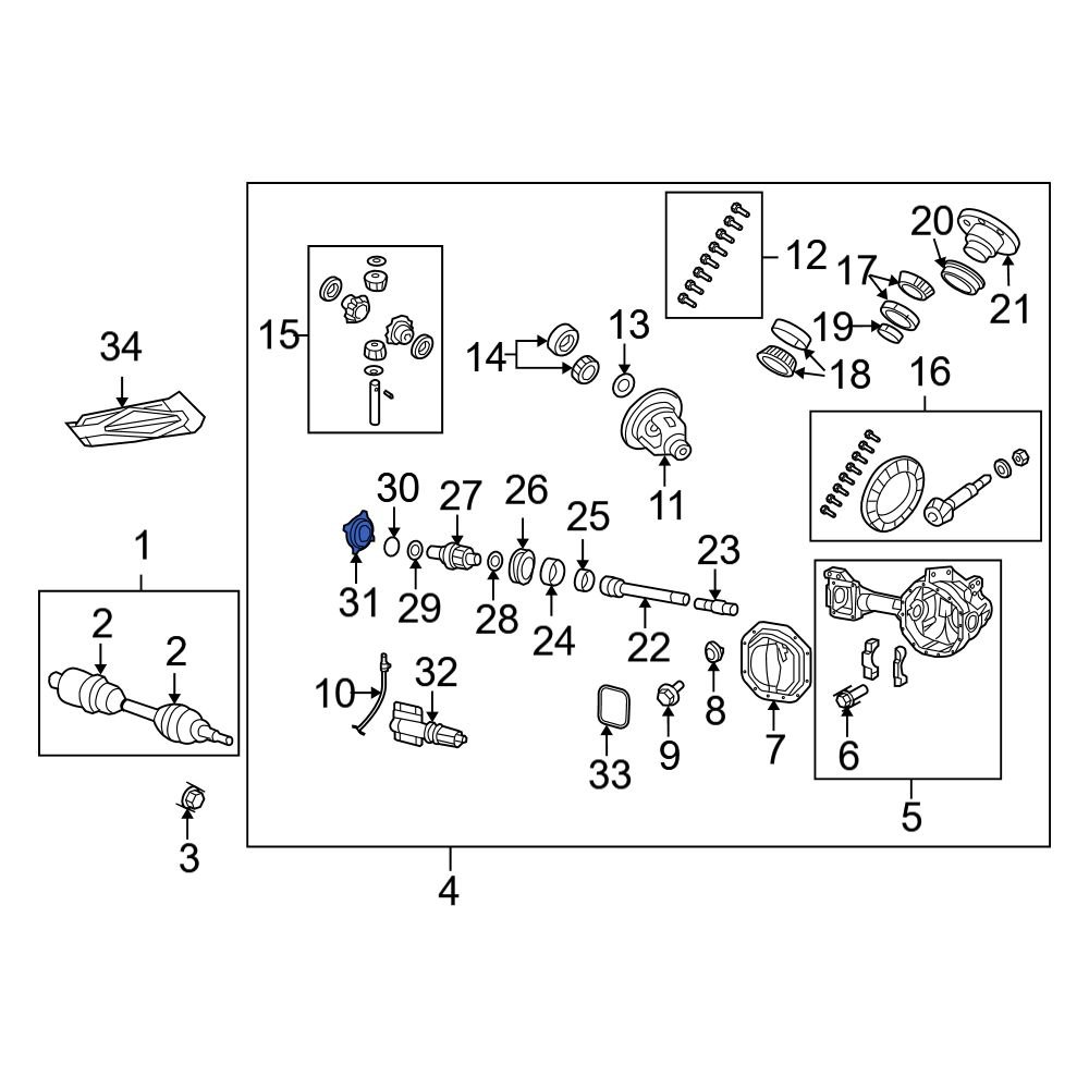 Ram OE 52069706AB - Front Drive Axle Shaft Seal