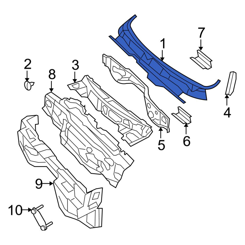 Ram OE 55112305AD - Cowl Cover