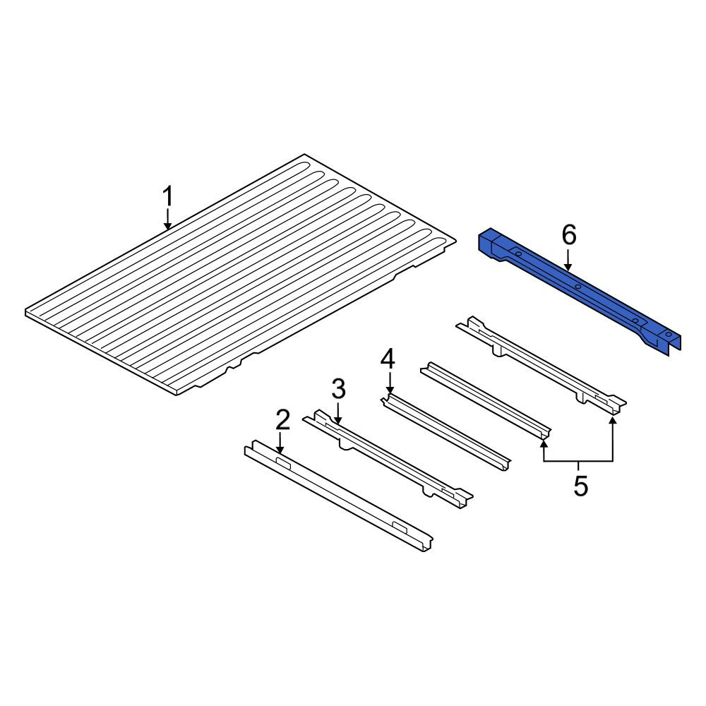 Ram OE 68377178AB - Rear Truck Bed Floor Sill