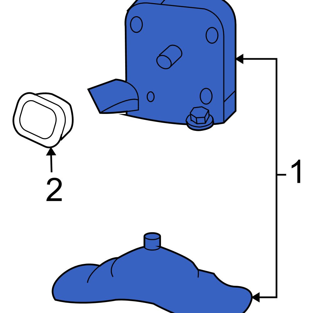 Ram OE 68230304AB - Rear Spare Tire Carrier