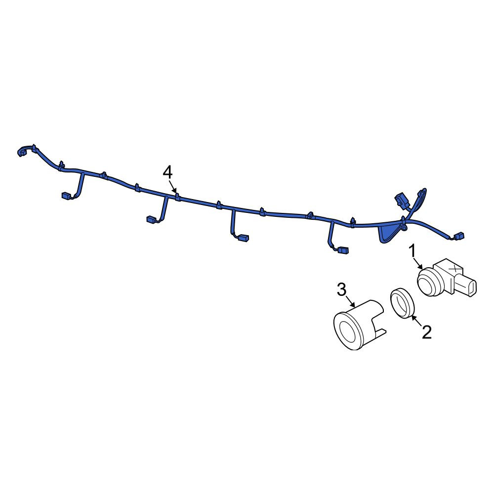 Ram OE 68232619AB - Front Parking Aid System Wiring Harness