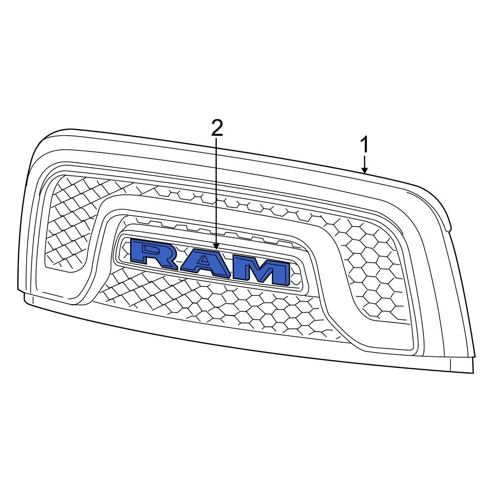 Ram OE 68218120AB - Front Grille Emblem