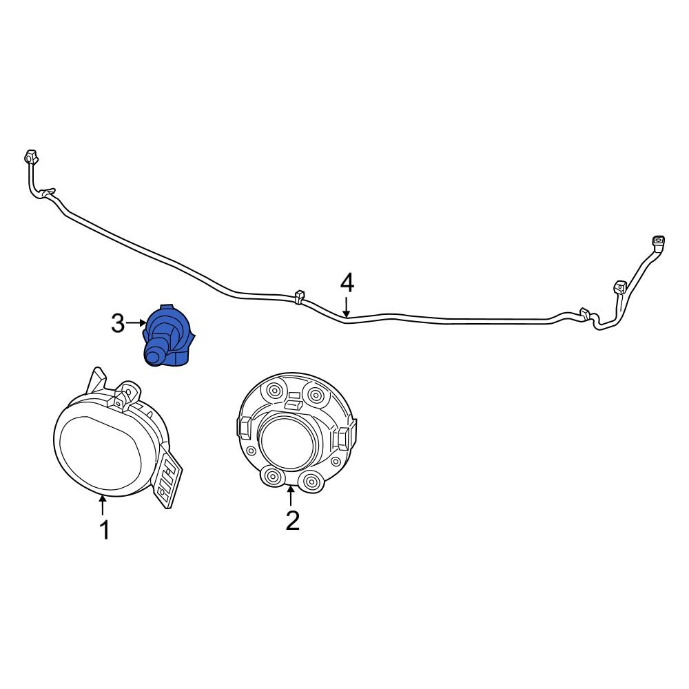 Ram OE L0009006 - Front Fog Light Bulb