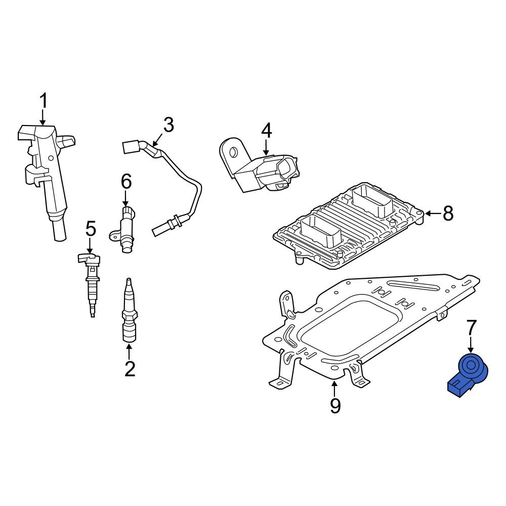 Ram OE 4606093AF - Ignition Knock (Detonation) Sensor