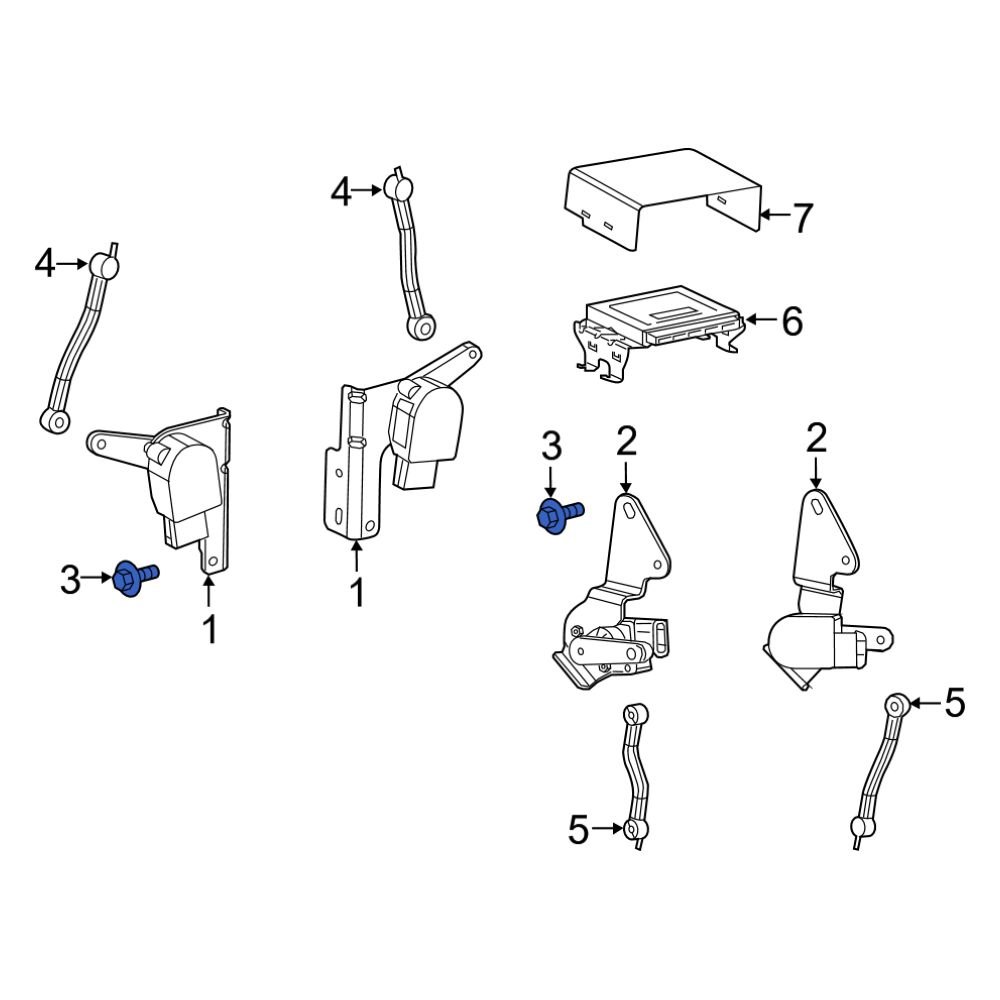 Ram OE 6105096AA - Brake Dust Shield Screw