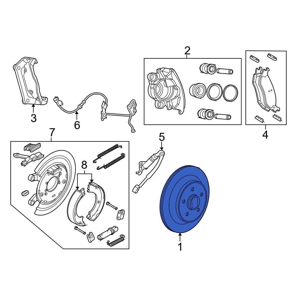 Ram OE 52009968AD - Rear Disc Brake Rotor