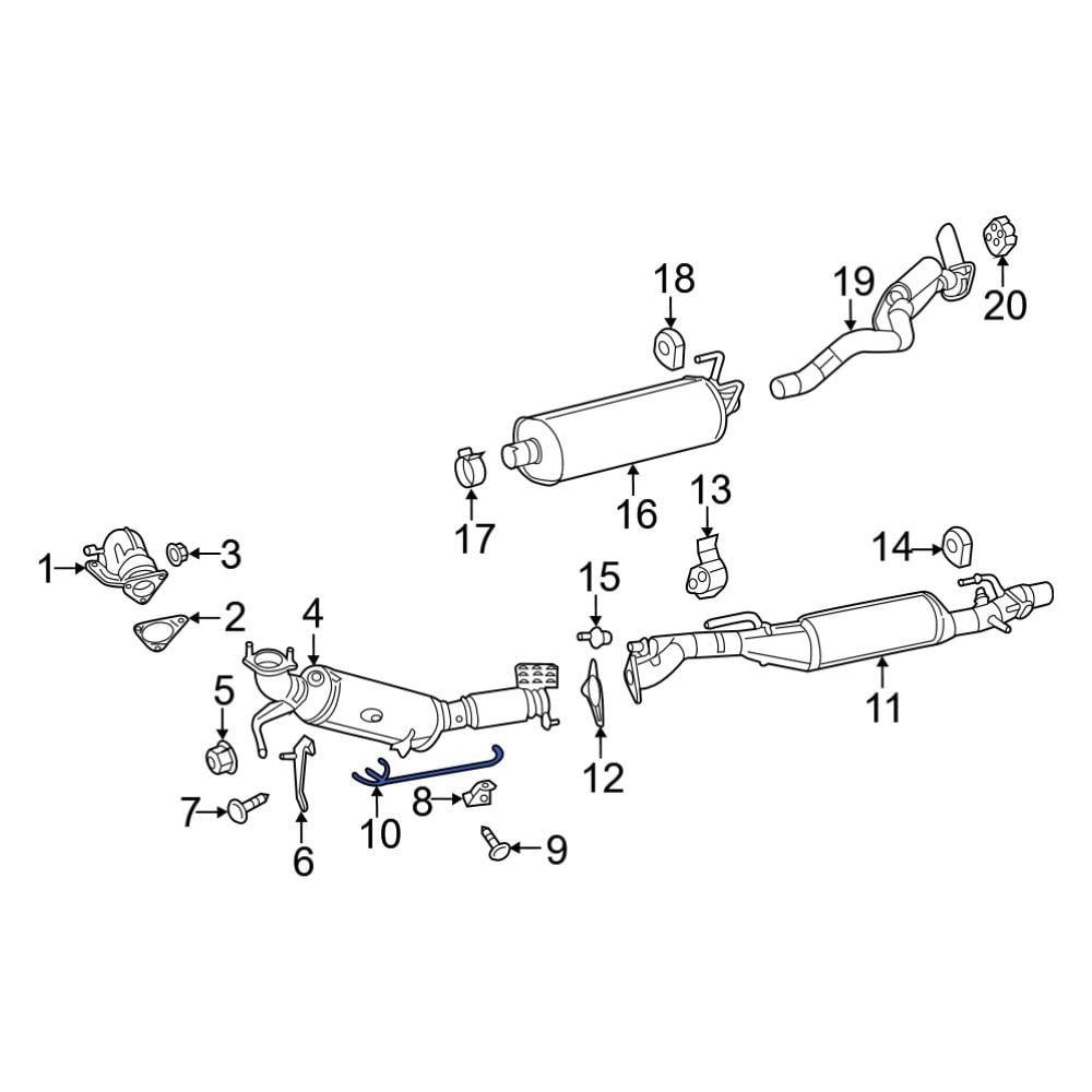 Ram OE 68330222AA - Diesel Exhaust Fluid (DEF) Feed Line
