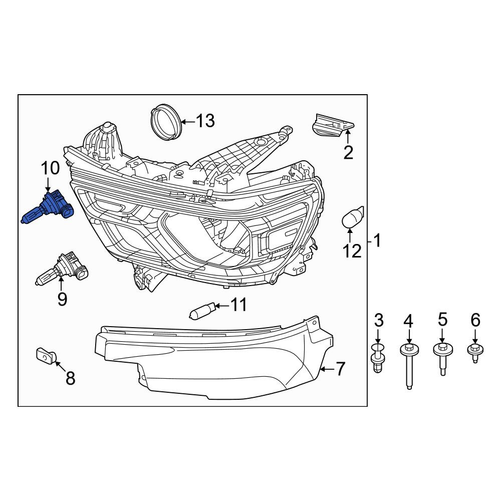 Ram OE 68604860AA - Front Headlight Bulb