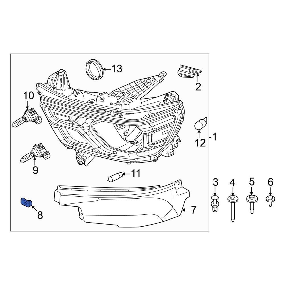 Ram OE 68404464AA - Bumper Face Bar Nut