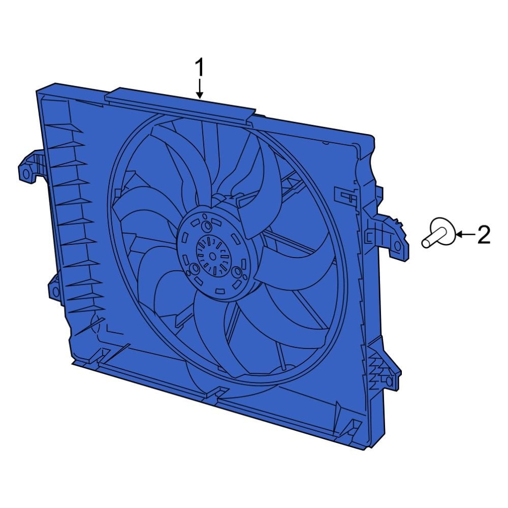 Ram OE 68275634AD - Engine Cooling Fan Assembly