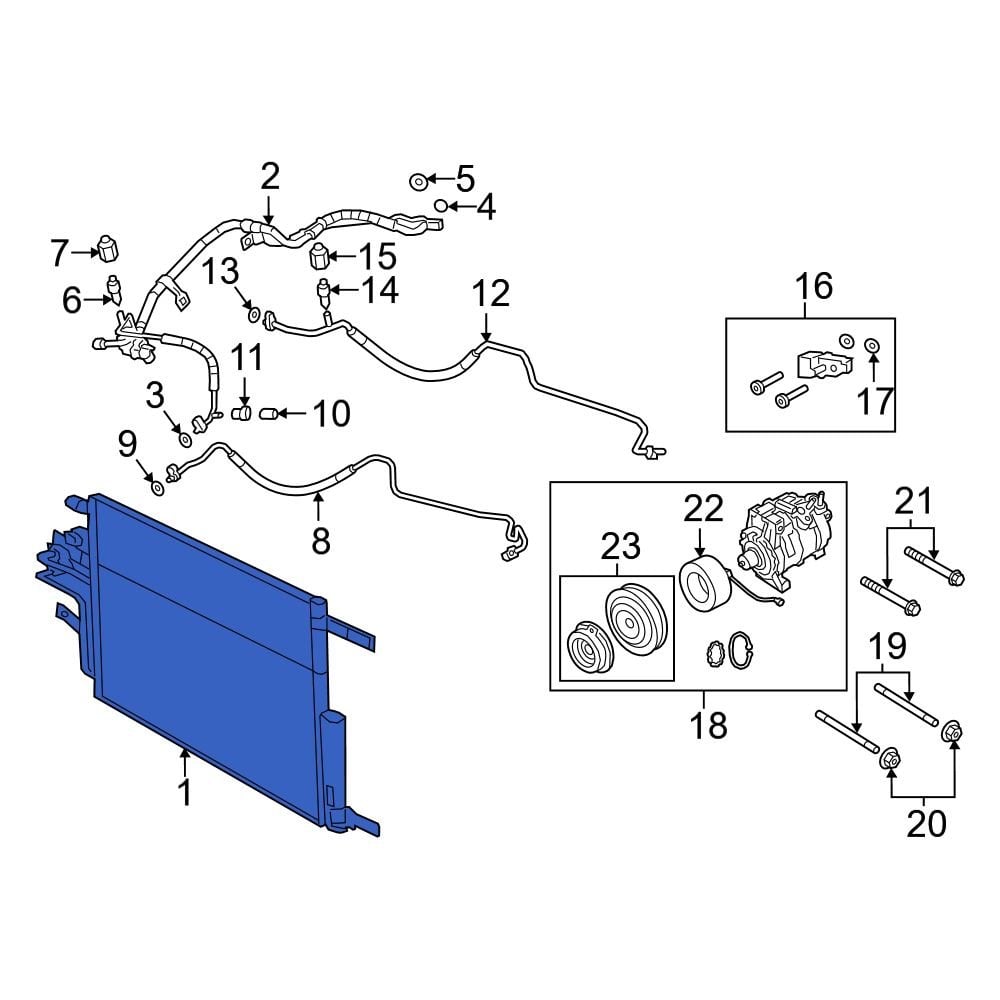 Ram OE 52014632AD - A/C Condenser