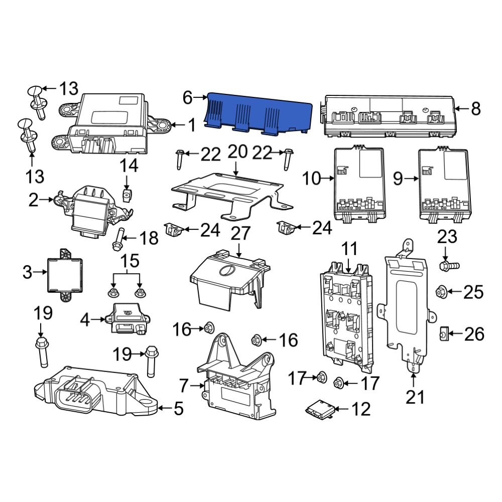 Ram OE 68277136AF - Trailer Brake Control Module