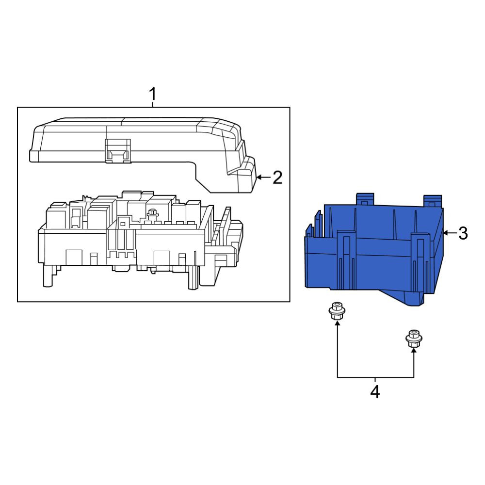 Ram OE 68277335AA - Fuse and Relay Center Bracket