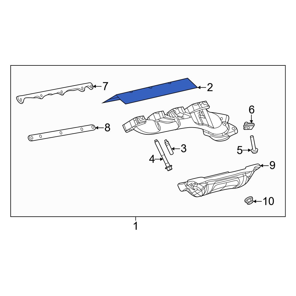 Ram OE 5045496AA - Right Exhaust Manifold Gasket