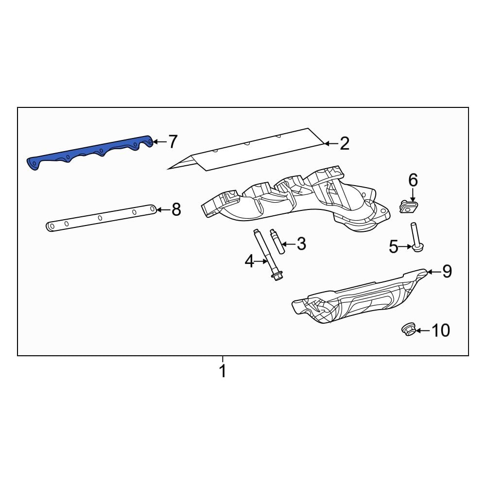 Ram OE 68408129AA - Upper Exhaust Manifold Brace