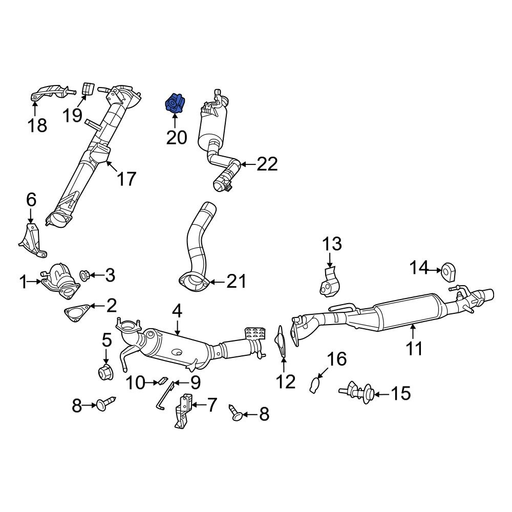Ram OE 68322299AA - Exhaust Control Valve Actuator