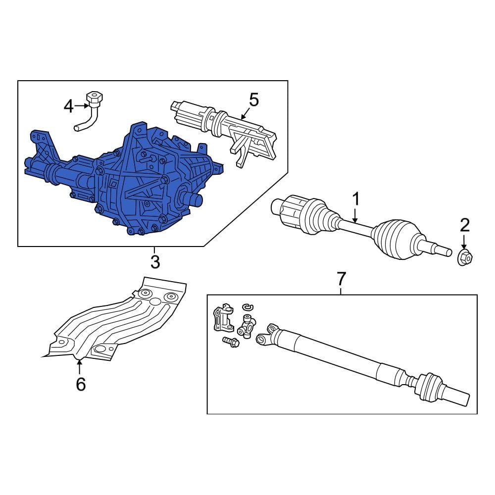 Ram OE 68349702AE - Front Differential