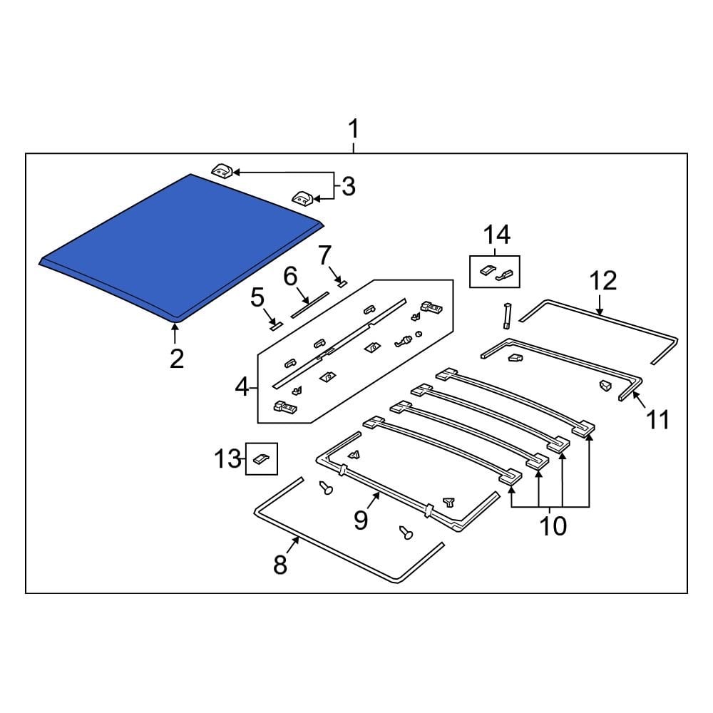 Ram OE 68581085AA - Rear Cargo Cover