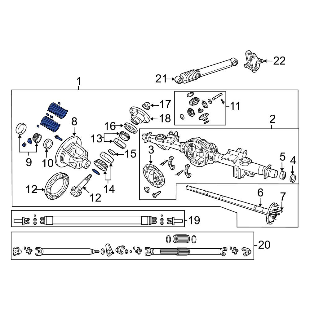 Ram OE 68507254AB - Front Differential