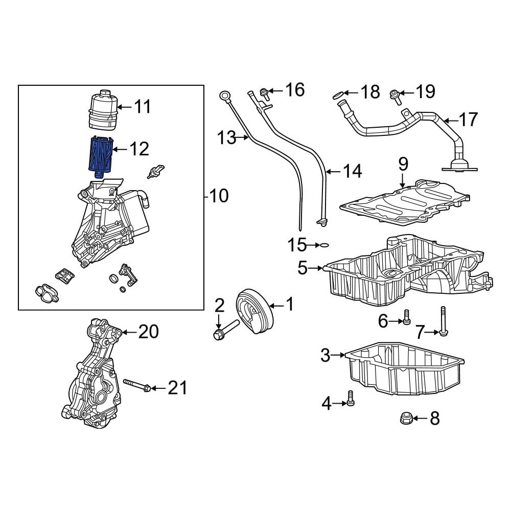 Ram OE 68507598AA - Engine Oil Filter Element