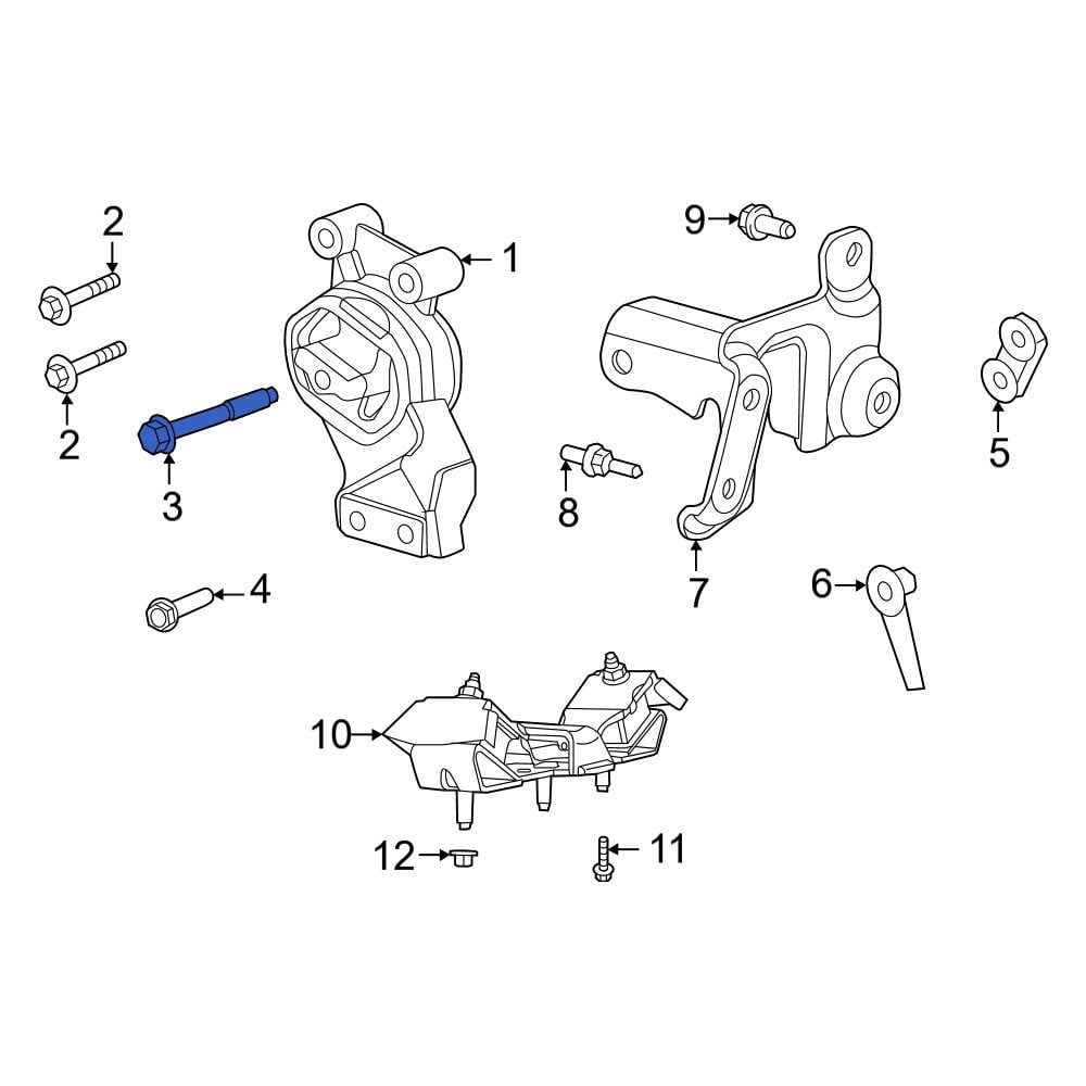 Ram OE 6512246AA - Engine Mount Bolt