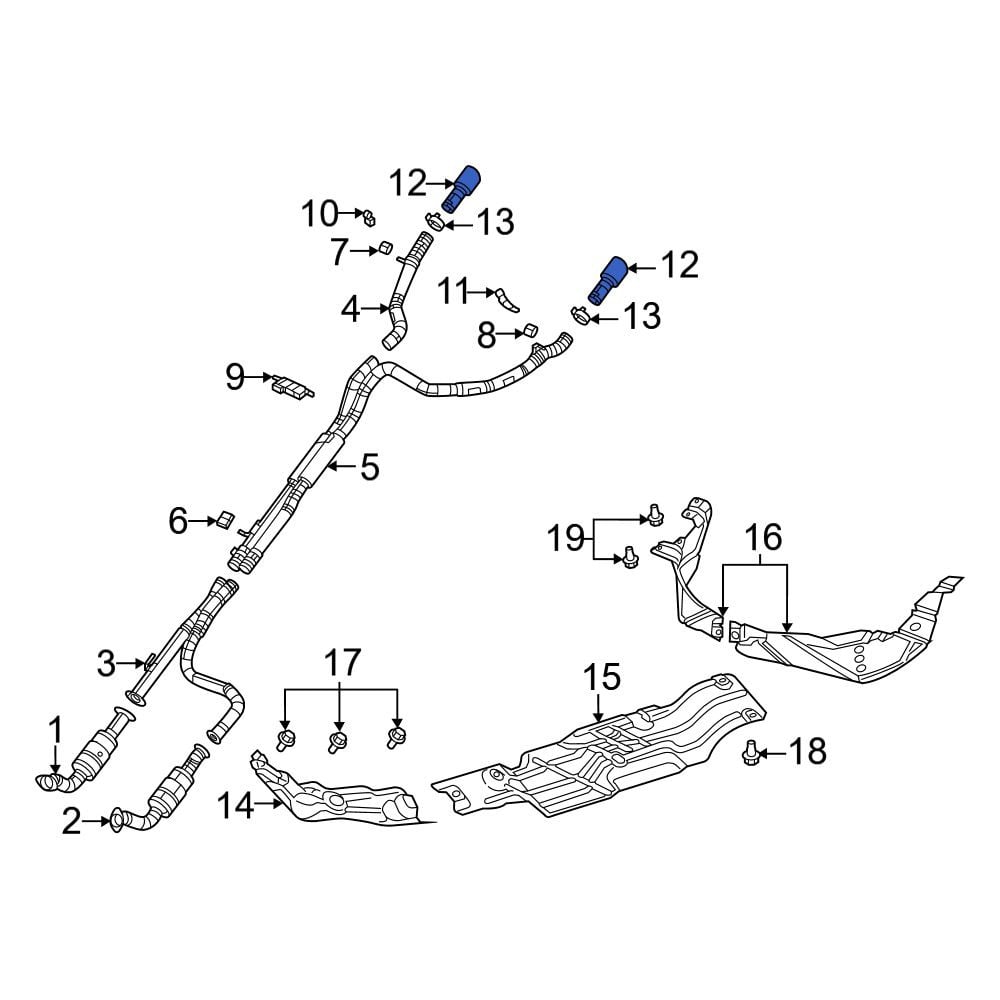 Ram OE 68432193AE - Exhaust Tail Pipe Tip