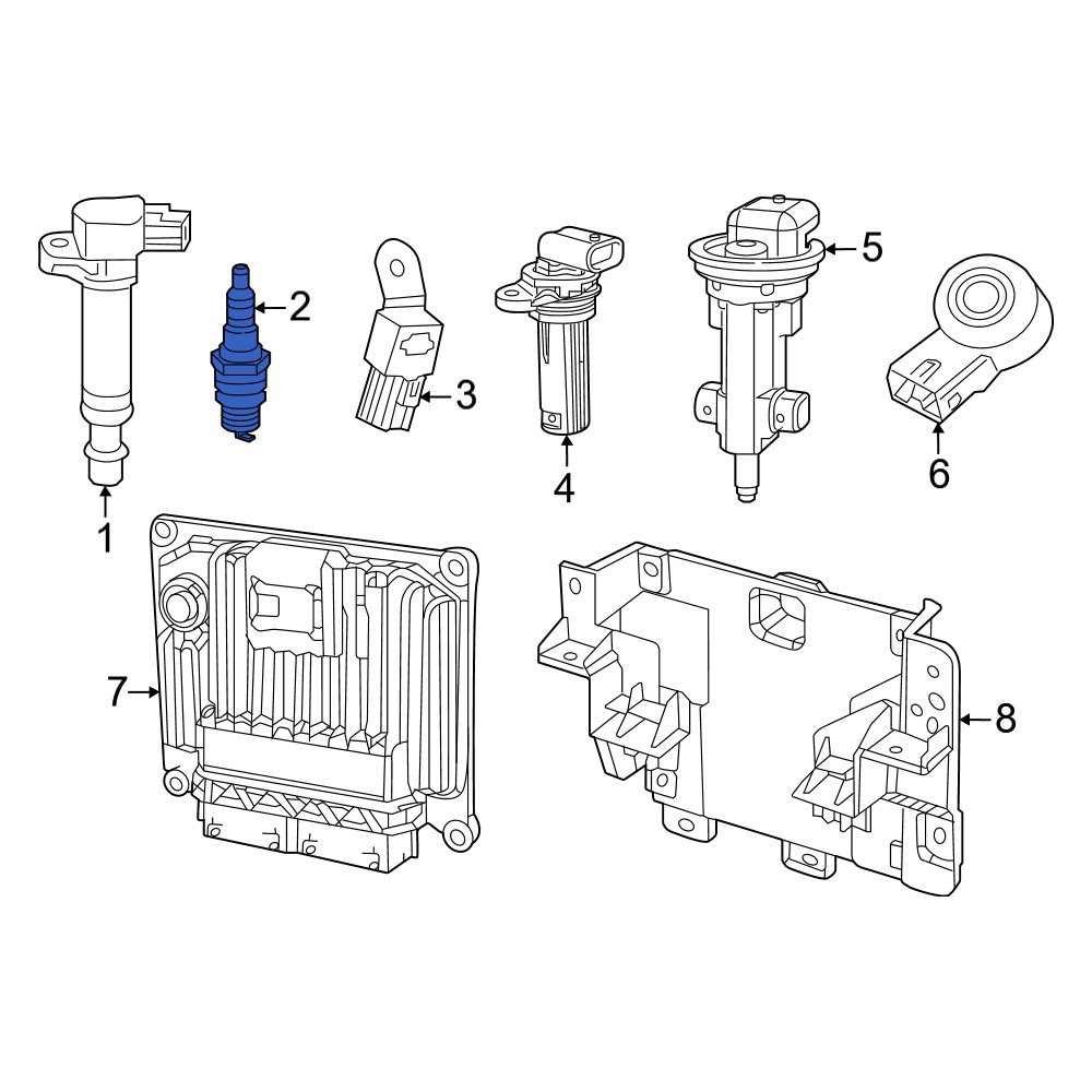 Ram OE SP225755AB - Spark Plug