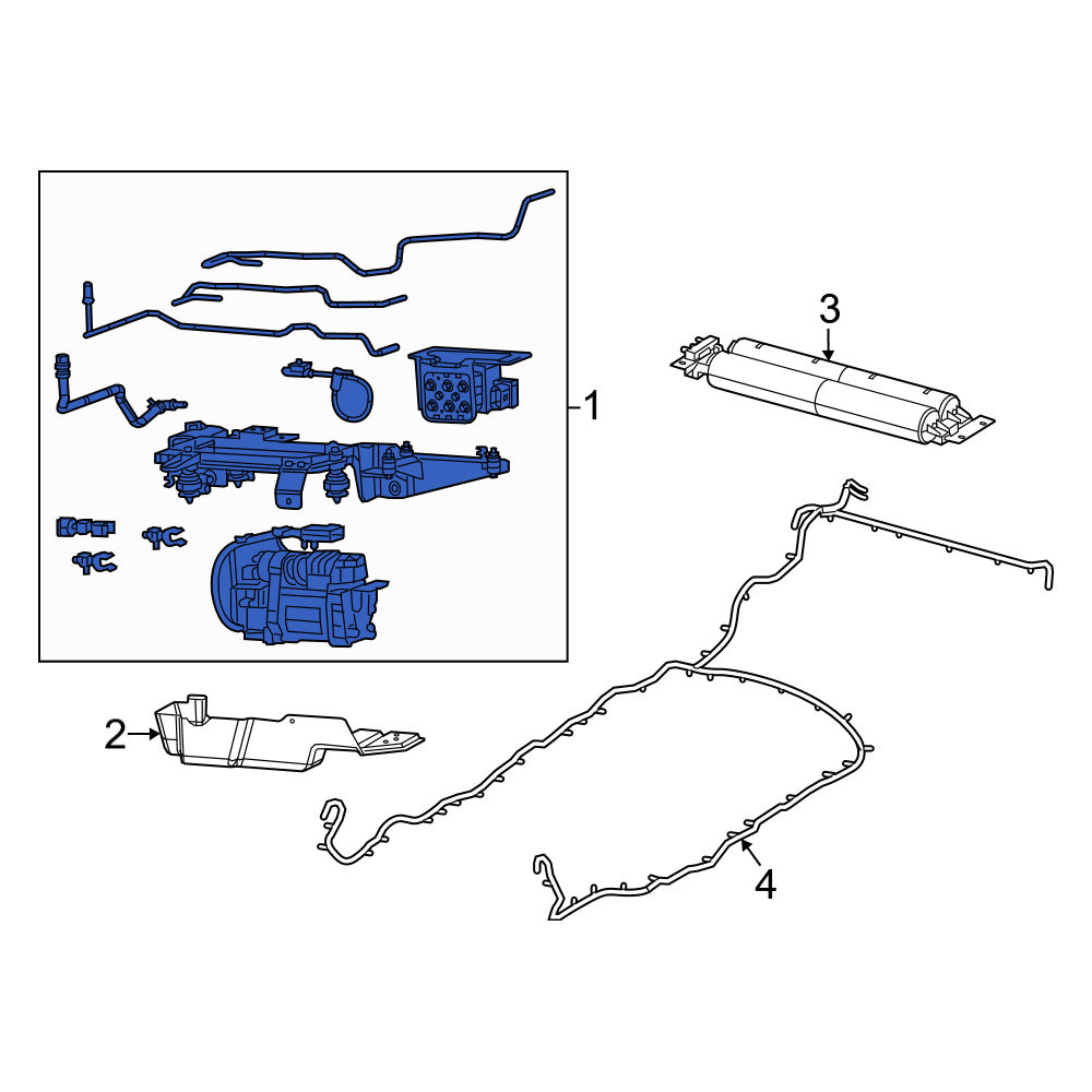 Ram OE 68552619AG - Front Air Suspension Compressor