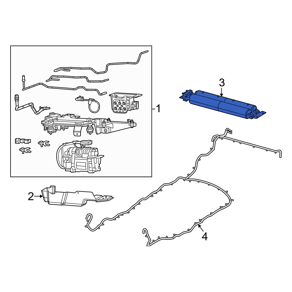 Ram OE 68264595AB - Front Suspension Self-Leveling Unit Accumulator