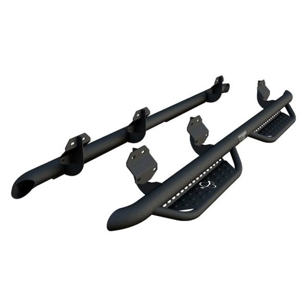 Ranch Hand® MRSF151C1B4S - 3" Midnight Cab Length Black Round Nerf Step ...