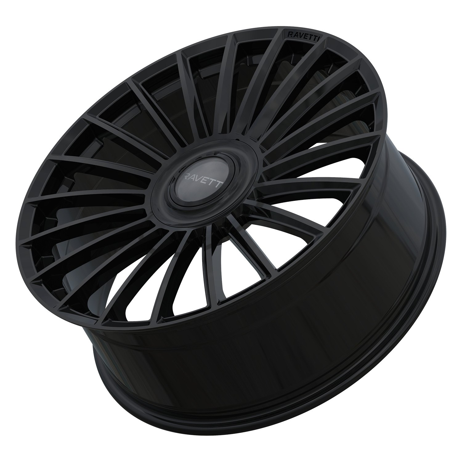 RAVETTI® M17 Wheels - Full Gloss Black Rims