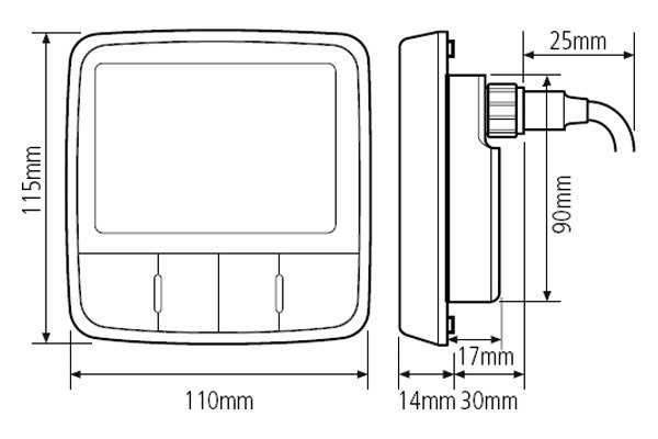 Raymarine® E70153 - i50/i60 Wind/Speed/Depth Wired Instrument Kit