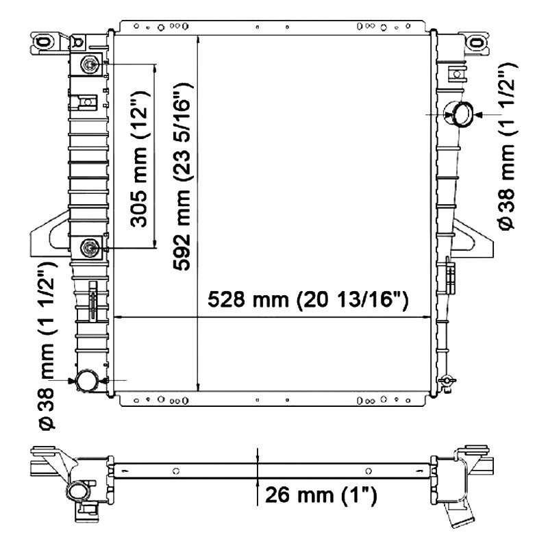 Reach Cooling® - Ford Ranger 2002 Engine Coolant Radiator