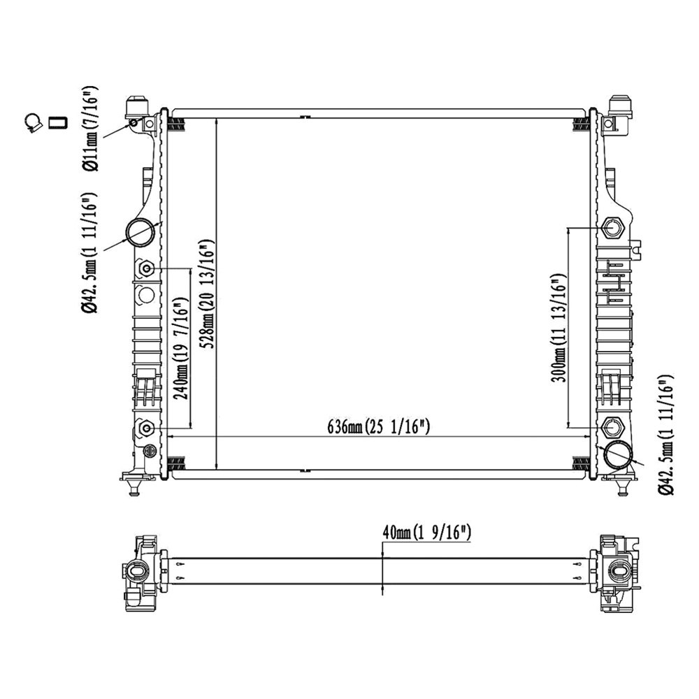 Reach Cooling® 41-2909 - Engine Coolant Radiator